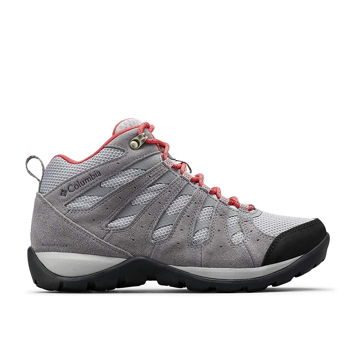 Columbia Women's Redmond V2 Mid Waterproof, Steam/Daredevil, 7.5