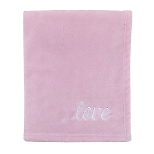 NOJO Dreamer Watercolor Floral 8 Piece Nursery Crib Bedding Set, Rose/Pink/White