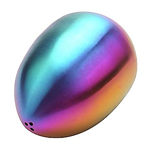 QULIT Stainless Steel Cruet Bottles Salt Shaker Cans Pepper Shakers Condiment Box Seasoning BBQ Rainbow No.0