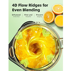 Nuwave Infinity Commercial Blender, Heavy-Duty Smoothie Blender w/ 2.5HP Copper Motor & Laser-Cut Blades, Last 100 Years, Quick Ice Crushing, 64oz Tritan Jar, NSF Certified, 10 Speeds, Self-Cleaning