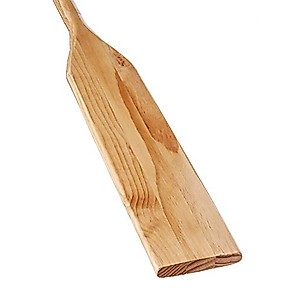 Seachoice 7 Ft. Wood Oar, New Zealand Pine Construction, 22-7/8x4-5/16x15/16. Blade, Comfort Grip, Clear Finish
