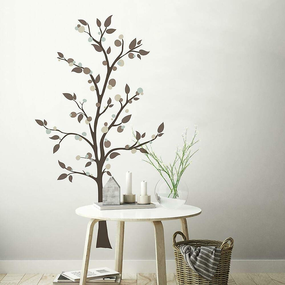RoomMates RMK2365GM Mod Gray Tree Peel and Stick Giant Wall Decals