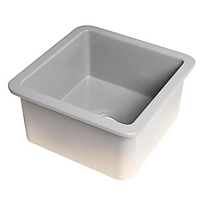 ALFI brand ABF1818S-GM Kitchen Sink, Grey Matte