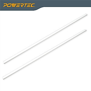 POWERTEC 71636 HDPE Miter Bar for Crosscut Sled, Table Saw Sled 3/4" x 3/8" x 36" For Jigs, Fixtures, Miter Slots, 2PK