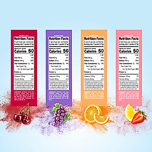 Amazon Basic Care Electrolyte Powder Packets for Rehydration, Grape, 6 Count (Pack of 1)