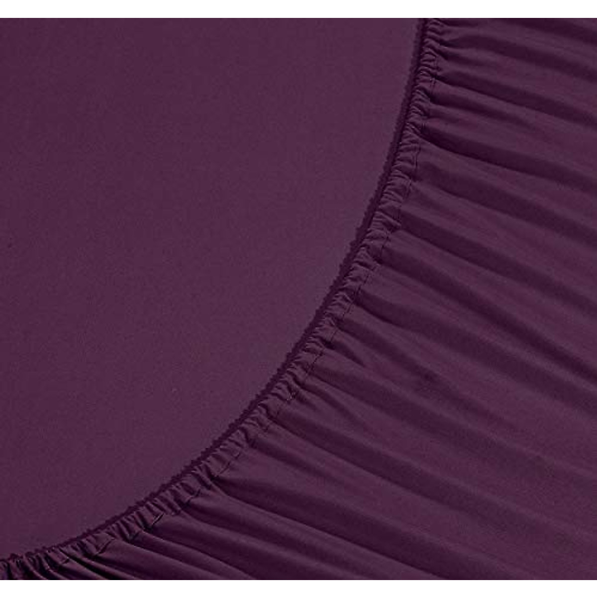 Elegant Comfort Luxury 4-Piece Bed Sheet Set - Luxury Bedding 1500 Premium Hotel Quality Microfiber, Wrinkle Resistant Cool & Breathable, Easy Elastic Fitted, Queen, Plum-Purple