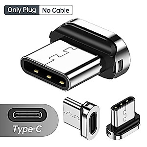 KUULAA 3 Pack Magnetic Charging Cable 7 pin Type-C Tips,Fast Charging Compatible with Samsung/Tablet