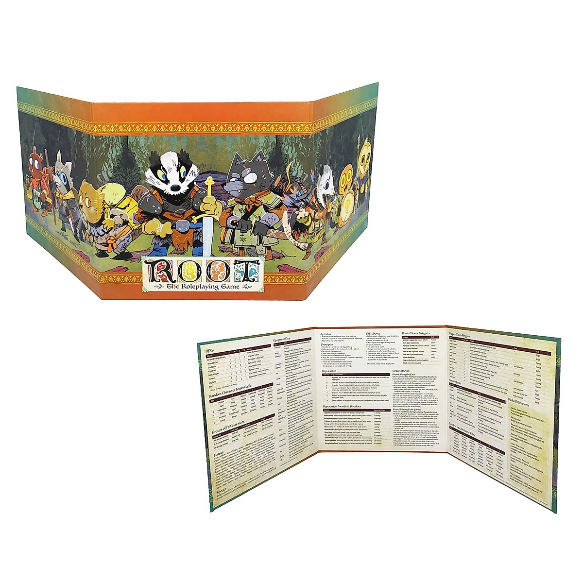 Magpie Games Gamemaster Accessory Pack - Root: The Roleplaying Game Expansion, Tri-Fold Tabletop GM Screen and Campaign Notepads