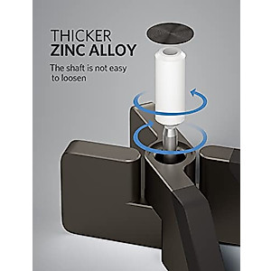 Laxarmer Cell Phone Stand, Portable Zinc Alloy iPhone Stand for Desk, Mini Size Foldable Phone Holder for Desk, Compatible with All iPhone Android Phones 4"-6.7" Desk Accessories (Black)