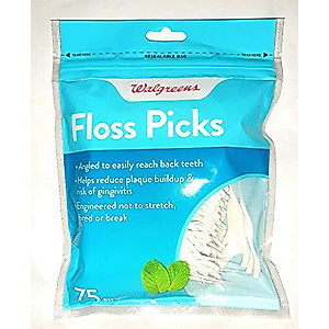 Floss Picks Angled Mint 75.0 ea