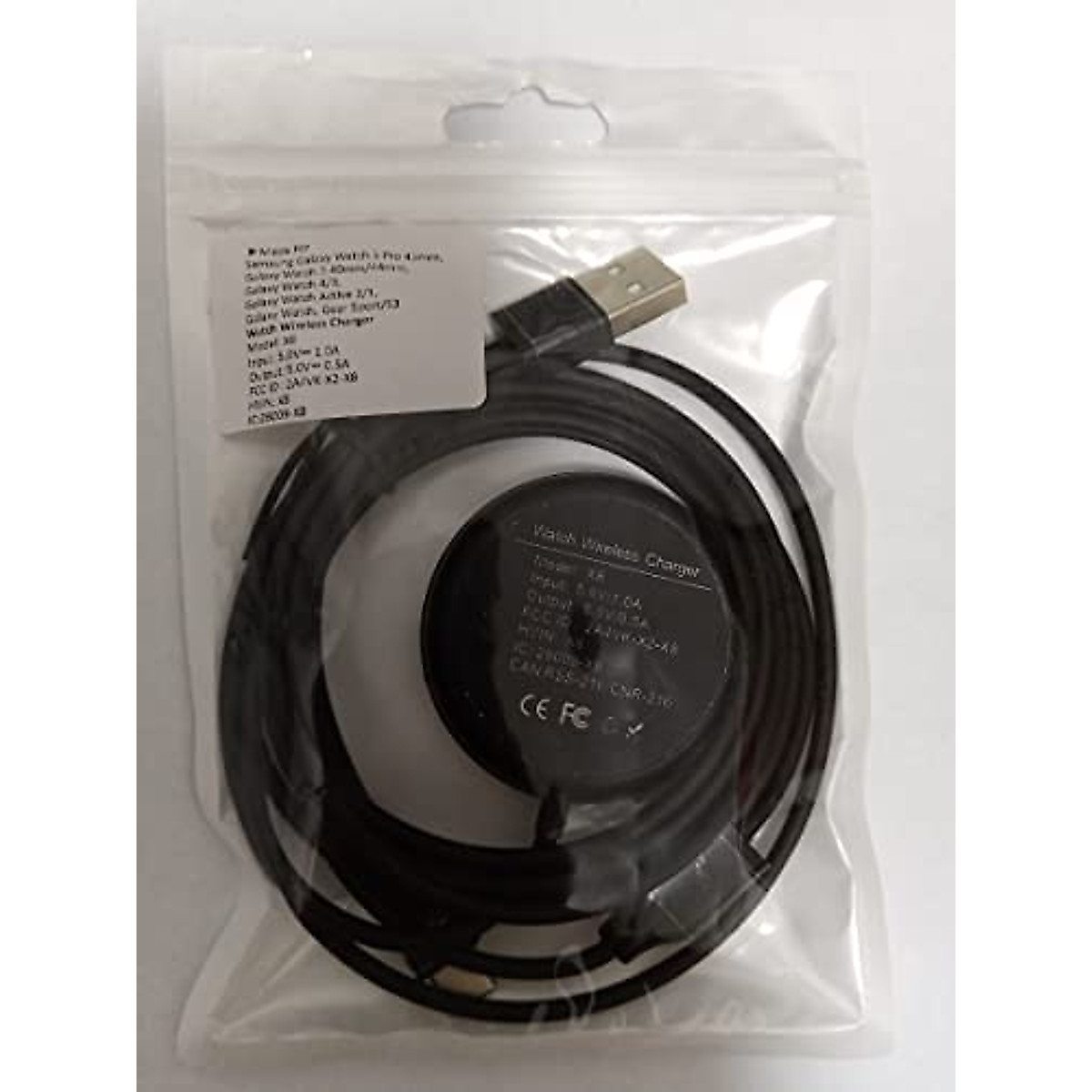 Watch Charger for Galaxy Watch 5 Pro/5/4/3/Active 2/1/Galaxy Watch, USB C Charging Cable Compatible for Samsung Galaxy S22/S21/S20/S10/Note 20/10/9/8 and More,5 ft 2 in 1 Charger Cable