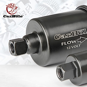 CarBole Universal Micro Electric Fuel Pump Inline Low Pressure Pump E8012S 12V, 5-9 PSI,30 GPH,5/16 Inch