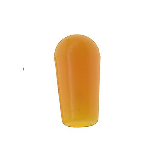 KAISH Plastic 5-Pack American Thread 3 Way Toggle Switch Tip Switch Knob Cap for Les Paul with Switchcraft Switch Amber