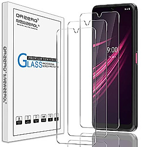 Orzero (3 Pack) Compatible for T-Mobile REVVL V+ 5G (T-Mobile REVVL V Plus 5G) Tempered Glass Screen Protector, 9 Hardness HD (Lifetime Replacement)