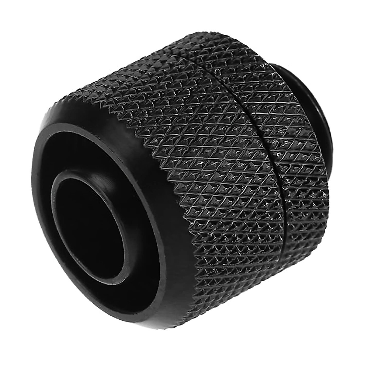 Dracaena 6 Pack G1/4" Thread to 3/8" ID, 5/8" OD Compression Fitting for Soft Tubing, Soft Tube Connectors for Computer Water Cooling System, Black