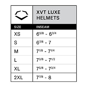 EvoShield XVT™ Luxe Fitted Batting Helmet - Black, XX-Large