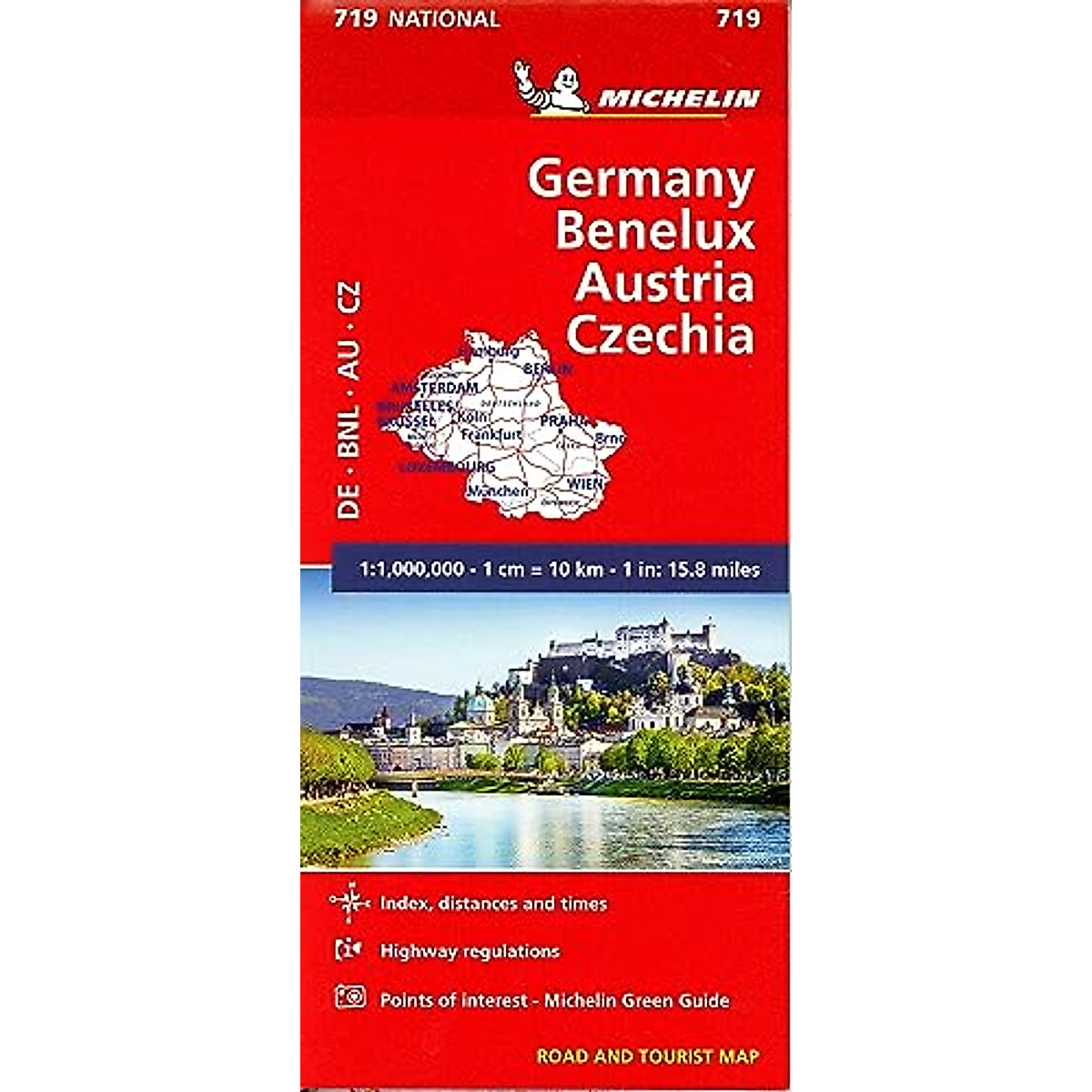 Michelin Germany Austria Benelux Czech Republic Map 719 (Maps/Country (Michelin))