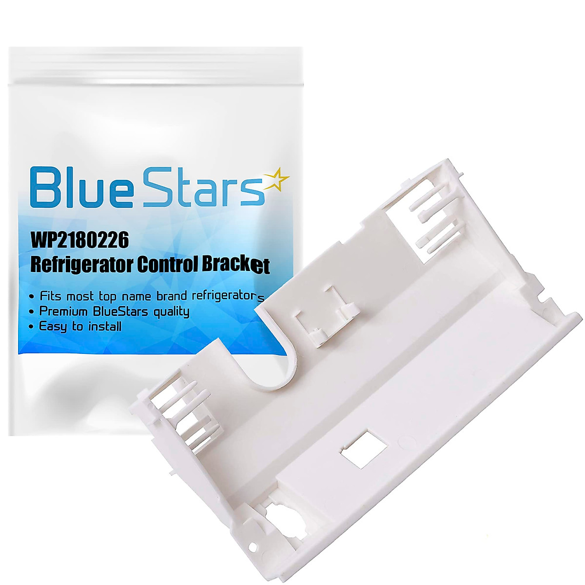 BlueStars Ultra Durable WP2180226 Refrigerator Control Bracket Replacement - Compatible with Whirlpool & Kenmore Refrigerators - Replaces 2180226 2180228 2180338 2183771 PS11739027