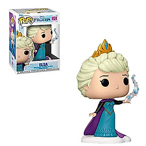 POP Disney: Ultimate Princess - Elsa Funko Vinyl Figure (Bundled with Compatible Box Protector Case), Multicolor, 3.75 inches