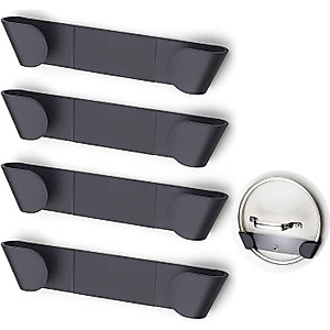 Komost Pan Lid Holder, Pot Lid Organizer for Cabinet Door, Pan Pot Cover Holder for Kitchen, Set of 4