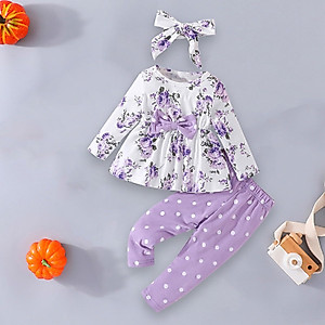 TBUIALL Warehouse Clearance Butterfly Onesie Baby Girl Fall Boutique Outfits Girls Camouflage Kids Shirt Pjs Newborn Baby Girl Mom Baby Boy Clothes (Purple, 6-9 Months)