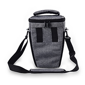 JUSTYINUO Gray Digital Triangle Bag Camera Bag Fit for Nikon Fit for COOLPIX B600 B700 B500 Fit for Sony HX400 HX350 H300 H400 DSC RX10 RX10 III RX10 IV Camera Bags & Cases