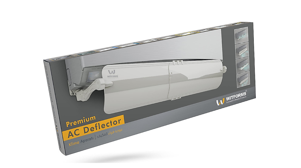 WITFORMS Premium Adjustable AC Air Deflector for Split Air Conditioners