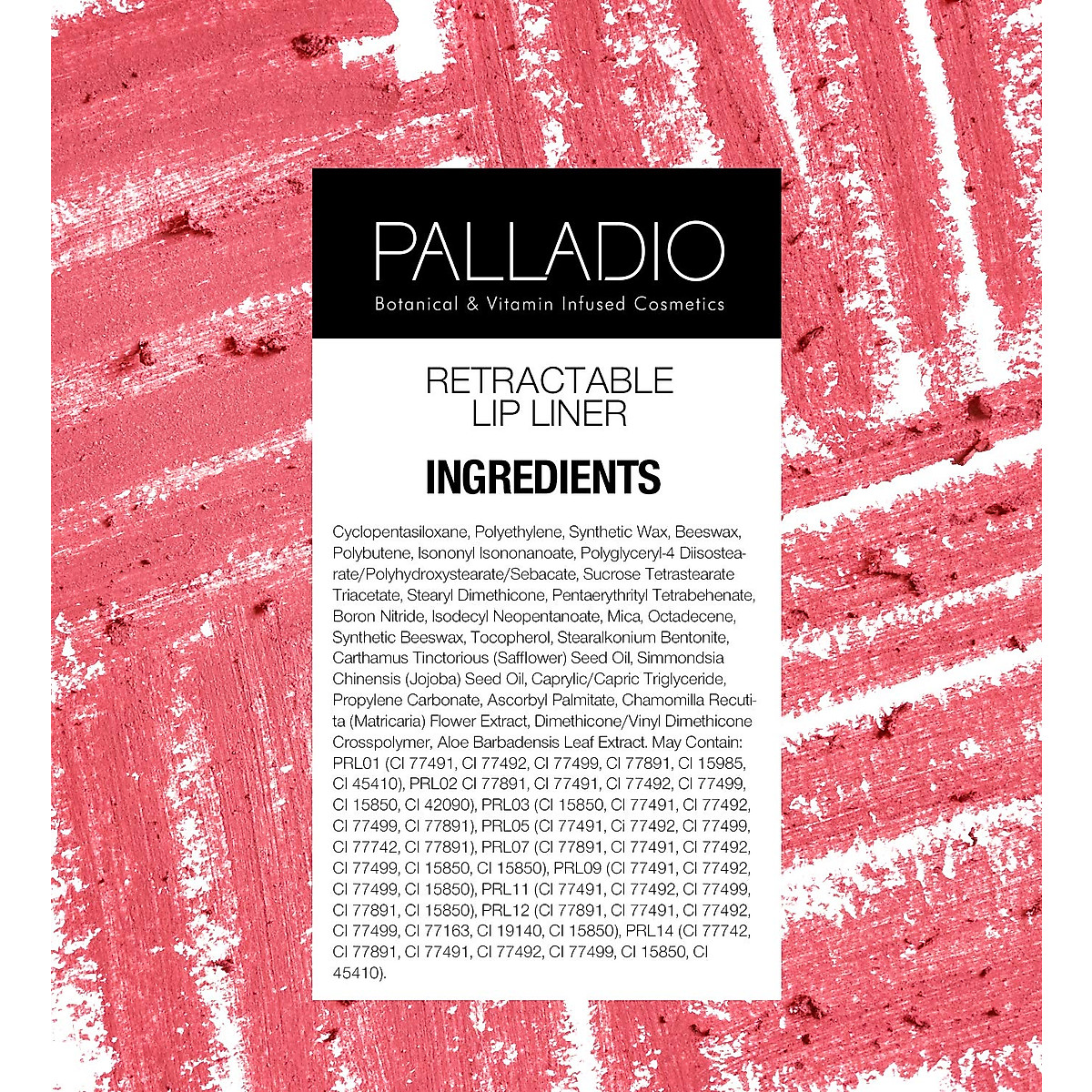 Palladio Retractable Waterproof Lip Liner High Pigmented and Creamy Color Slim Twist Up Smudge Proof Formula with Long Lasting All Day Wear No Sharpener Required, Naked