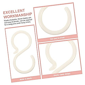 NOLITOY 40pcs No Towel Clothes Type Bags Sundries Free Headband Cups S-Shaped Hanging Jewelry S Organizer Hanger Shirt Anti-Drop Office for Plastic Hooks Metal Kitchen Punching Heavy Duty