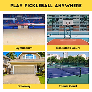 THWTGH Pickleball Court Marking Kit -Temporary Pickleball Lines for Outdoor Court, Portable Pickleball Court Tape, No Measurement Needed (Net NOT Included)