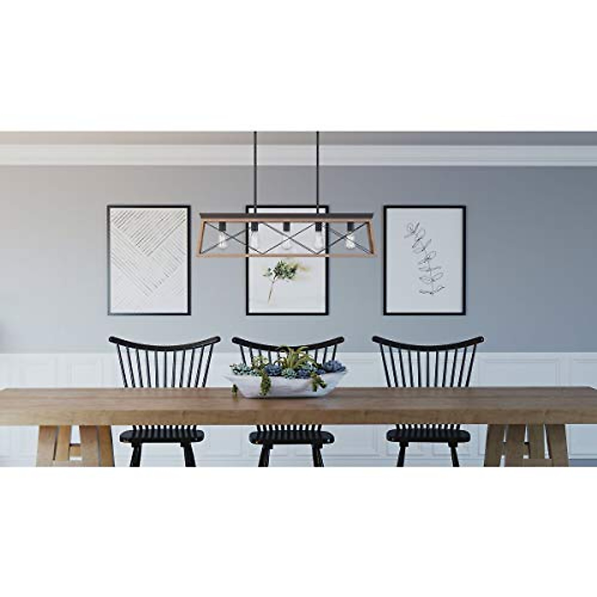 Briarwood Collection 5-Light Coastal Chandelier Light Antique Bronze