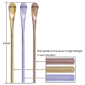 Coffee Spoons, 304 Stainless Steel Coffee Stirrers, 5 inch Small Tea Spoons, 3 pcs Mini Espresso Spoons with Short Handle Demitasse Spoon