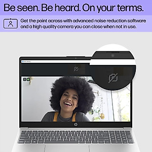 HP 2023 Newest 15.6" Laptop, Intel N200 4-Core Processor, 16GB Memory, 15.6" HD Display, 128GB Storage, WiFi 6 & Bluetooth, HDMI, Windows 11 Home, Bundled w 250GB External SSD & 1 Year Office 365