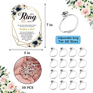 Put the ring in it's bridal shower game with rings, bridal shower game don't say bridal game rules and 50 metal rings, bridal shower to guests wedding shower game-JZDS003