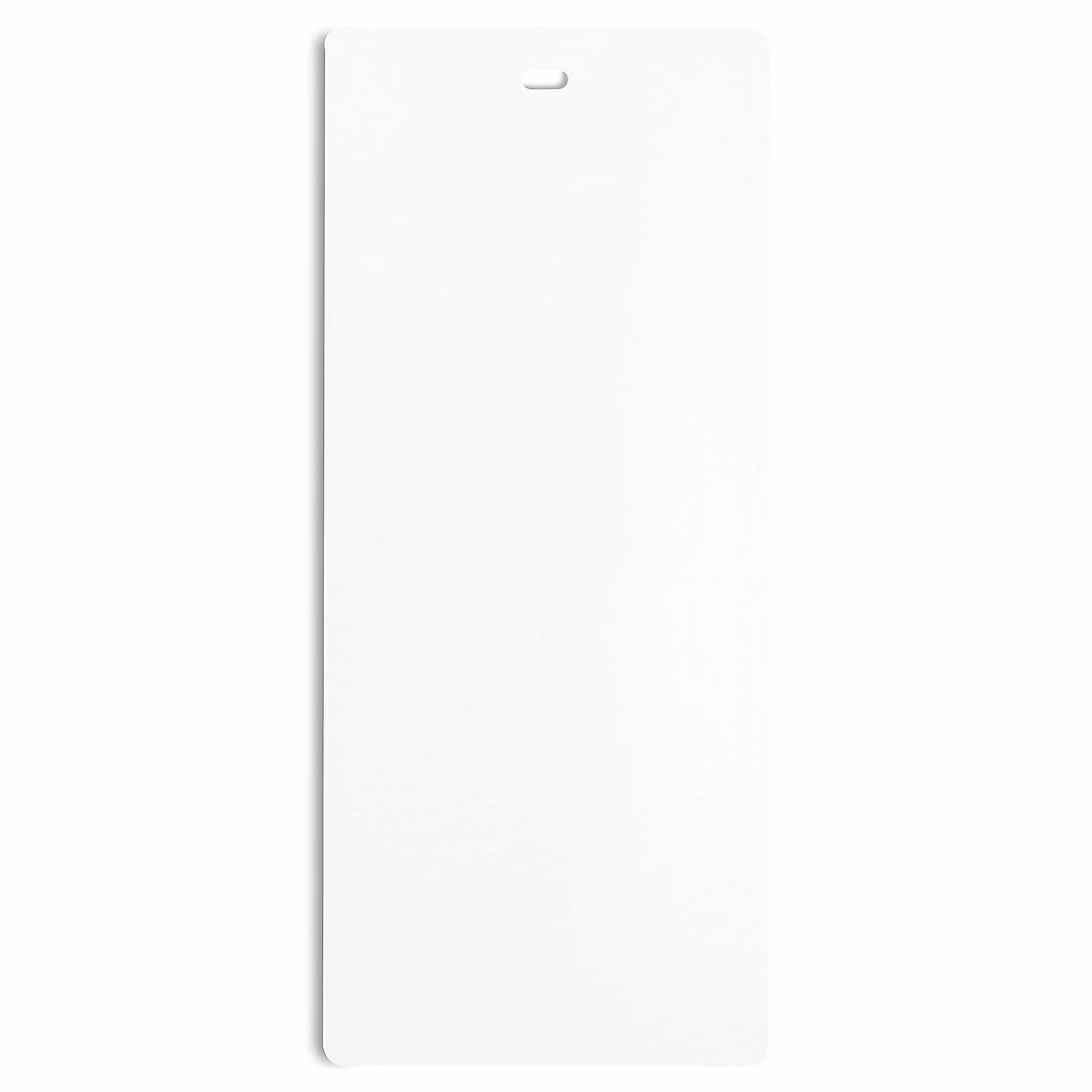 DALIX PVC Vertical Blind Replacement Slats Curved Smooth White 94.5 x 3.5 (5-Pack)