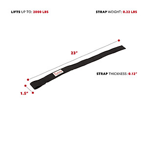 Sunny Health & Fitness Lifting Straps with Neoprene Padding, 2000lb Weight Capacity Heavy Duty Workout Wrist Straps for Weightlifting and Cross Training (Pair), Black