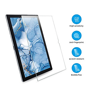 Dragon Touch Tablet Screen Protector (2 Pack) for NotePad 102 and NotePad T10M Tablet, Tempered Glass Film, Ultra-Clear, High Definition, Scratch Resistant, Bubble Free