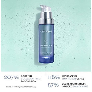 ORPHEUS All-In-One Plant Stem Cell Face Serum - Award Winning - with Collagen Stimulating Peptide Complex, Hyaluronic Acid, Niacinamide and Vitamin C | 1.0 oz. 100% Pure. Vegan