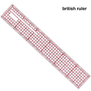 4 Pieces Clear Plastic Ruler Grid Ruler Transparent Ruler Metric Ruler Plastic Straight Measuring Tool Ruler Set for Clothes Design Sewing, 6 Inches, 12 Inch, 15 Inch