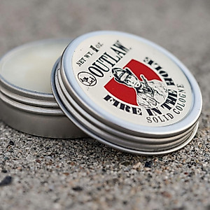 Western Cologne Gift Set - The Scent of the Wild West in 3 Perfectly Pocket-sized Solid Cologne Tins - 0.5 oz Each - Handmade in the USA - Outlaw “The Outlaw's Life”