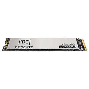 TEAMGROUP T-CREATE CLASSIC 1TB for Creators 3D NAND TLC NVMe 1.3 M.2 PCIe Gen3x4 2280 Internal Solid State Drive SSD (Read Speed up to 2100MB/s) TBW 600TB for Laptop & PC Desktop TM8FPE001T0C611
