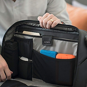 NOMATIC Messenger Bag - Formal Laptop Computer Bag and Briefcase - Crossbody Bag/Shoulder Bag and RFID Safe Travel Bag - 15-Inch Laptop Bag and Work Bag (Black)