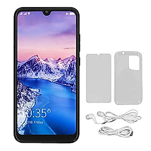Dpofirs S22 Smartphone Unlocked, 6.26in FHD Screen, 4GB RAM 64GB ROM, GSM Unlocked Cellphone for Android 10, Dual SIM Slots Mobile Phone, 2800mAh Battery (Black)