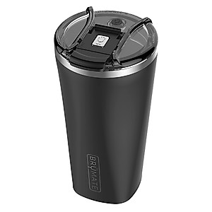 BrüMate Imperial Pint - 20oz 100% Leak-Proof Insulated Tumbler with Lid - Double Wall Vacuum Stainless Steel - Shatterproof - Travel & Camping Tumbler for Beer, Cocktails, Coffee & Tea (Matte Gray)