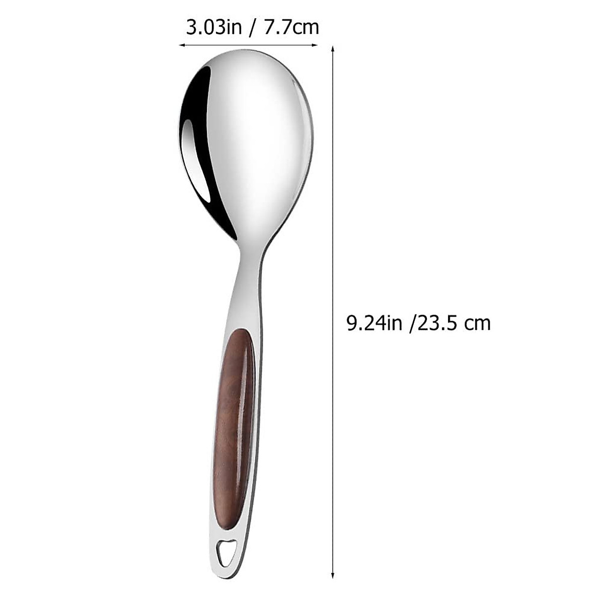 HEMOTON Rice Paddle Spoon 2Pcs Rice Paddle Rice Spoon Stainless Steel Rice Serving Spoon Rice Scooper Non- stick Rice Spatula Rice Server Spoon