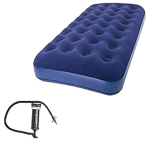 Zaltana Twin Size Air Mattress with Double Action Hand Pump (Including 3 valves) (AMN+AP3)