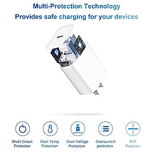 iPhone 14 13 12 Fast Charger [Apple MFi Certified] 20W PD USB C Wall Charger with 6FT Lightning Cable Compatible iPhone 14/14 Pro/14 Pro Max/14 Plus/13/12/11/Pro/Pro Max/Mini/Xs Max/XR/X, iPad