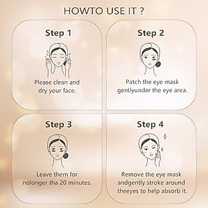 BBTFAA 𝟔𝟎𝐏𝐂𝐒 Under Eye Patches, Eye Skin Care Pads for Beauty & Personal Care…