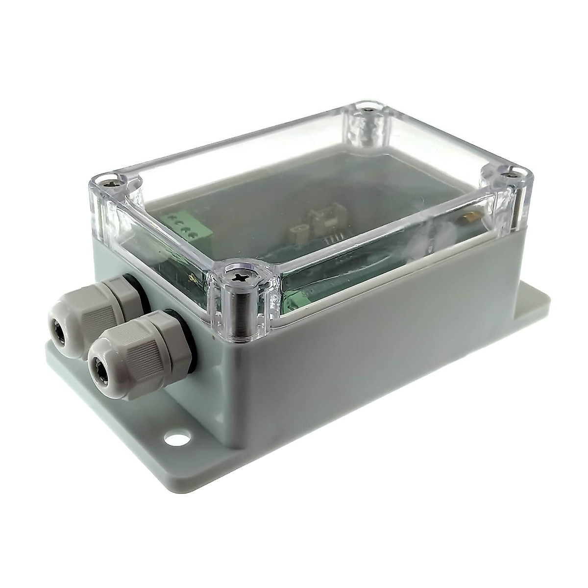 qBox AMC DIY IOT Enclosure Kit (One SMA), IOT Enclosure for Arduino MKR ESP32 Cellular LoRa WiFi Board, Waterproof IP65 Enclosure with Glands, prototyping PCB, connectors Set and SMA