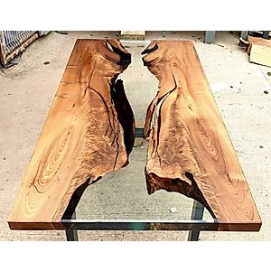 Epoxy Table, Live Edge Wooden Epoxy Table, Natural Wood,Dining table, Natural Epoxy Table, Resin Table, Epoxy Resin River Table
